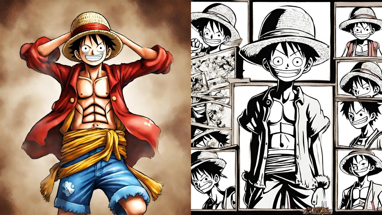 Create ONE PIECE LUFFY ART WITH AI IN FEW SECONDS - YouTube