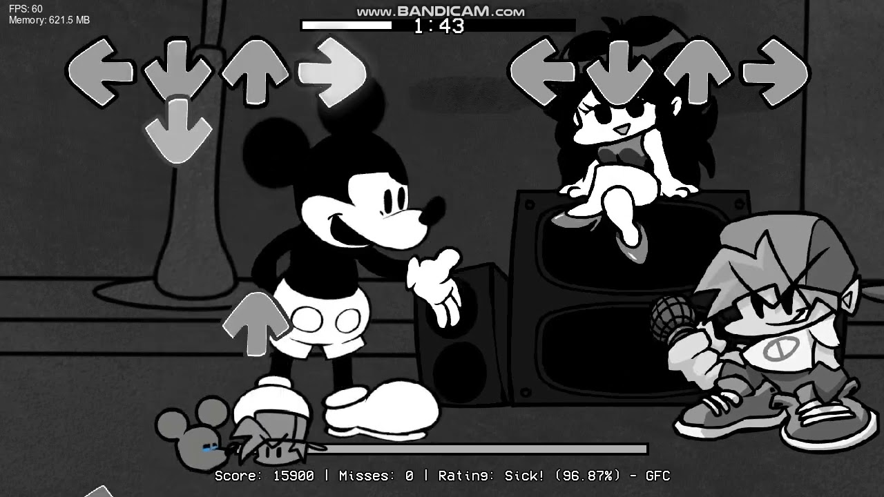 Friday Night Funkin Vs. Mickey Mouse - Good Thoughts Fanmade Mod New ...