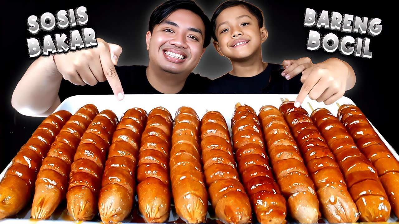 MUKBANG SOSIS BAKAR JUMBO SIRAM SAOS SAMYANG BARENG BOCIL | ASMR SOSIS - YouTube