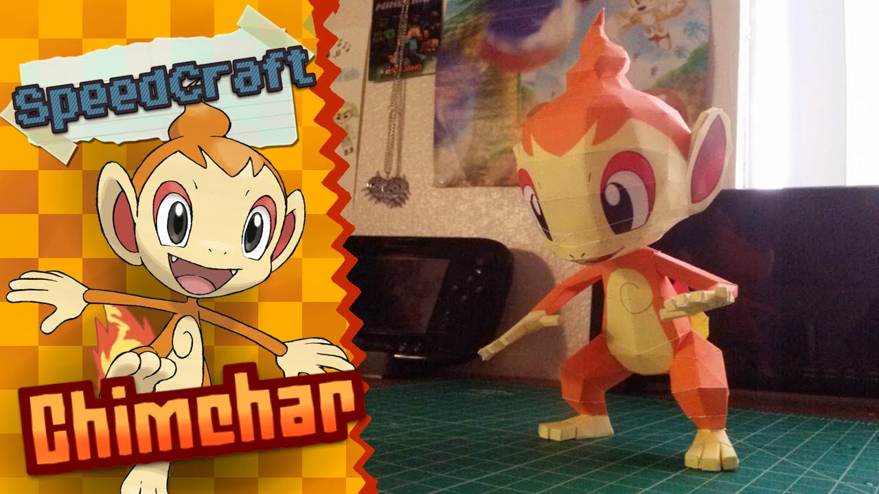 Pokemon Papercraft ~ Chimchar ~ - YouTube