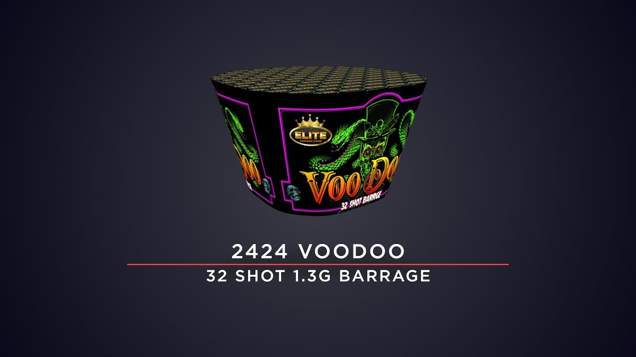 Bright Star Fireworks - 2424 VooDoo 32 Shot 1.3G Barrage - YouTube