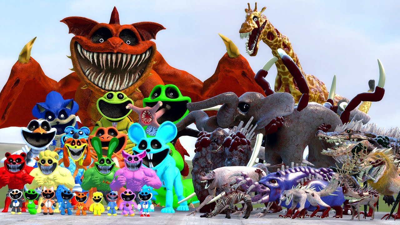 EVOLUTION OF FORGOTTEN SMILING CRITTERS POPPY PLAYTIME VS ZOOCHOSIS ...