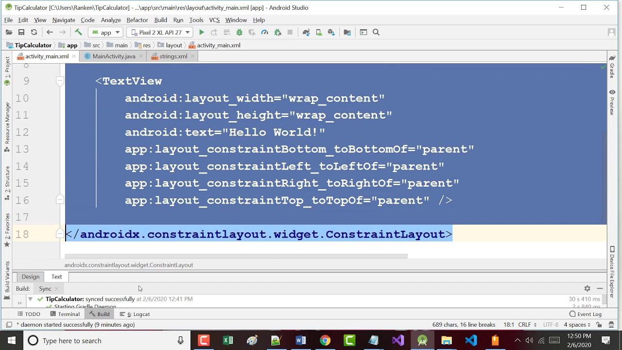 AWD1112 - TipCalculator01 - Part01 - 02-06-2020 - YouTube