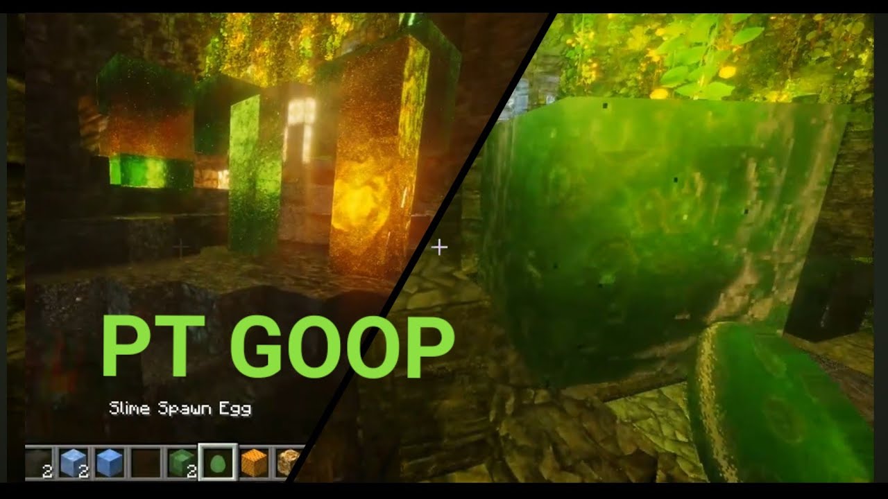 PT GOOP - Slime & Honey with PT Lighting (Minecraft) - YouTube