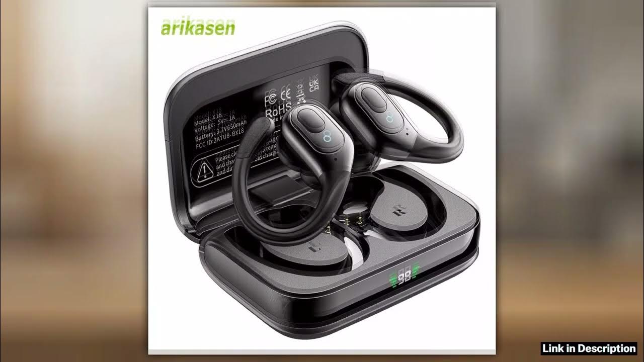 Bluetooth Headphones Wireless Earbuds 53 Sports Earbuds 75H Playtime IPX7 Waterproof LED Power ...