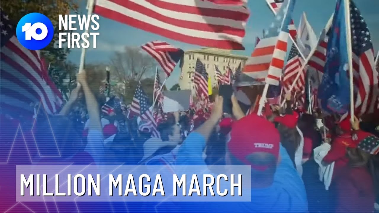 Million MAGA March: Trump Supporters Take To Streets | 10 News First ...