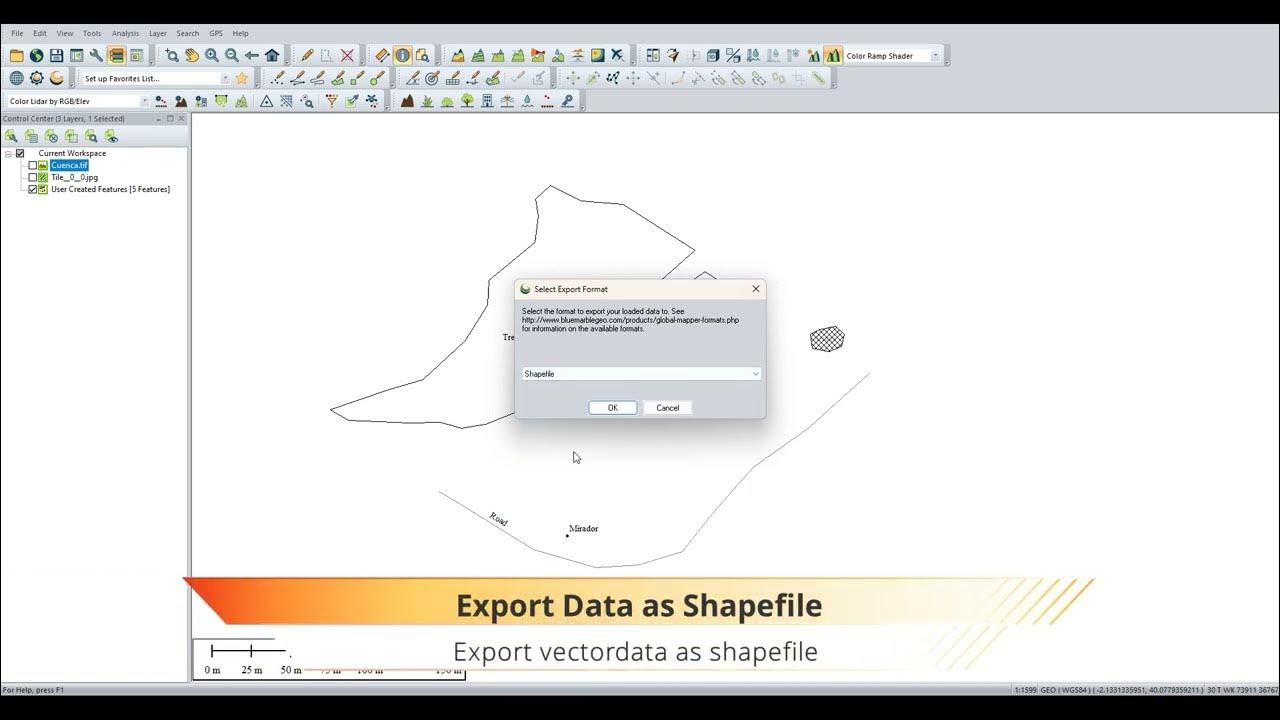 Import Shapefile in Unity : Step 03 Export/Import VectorData - YouTube