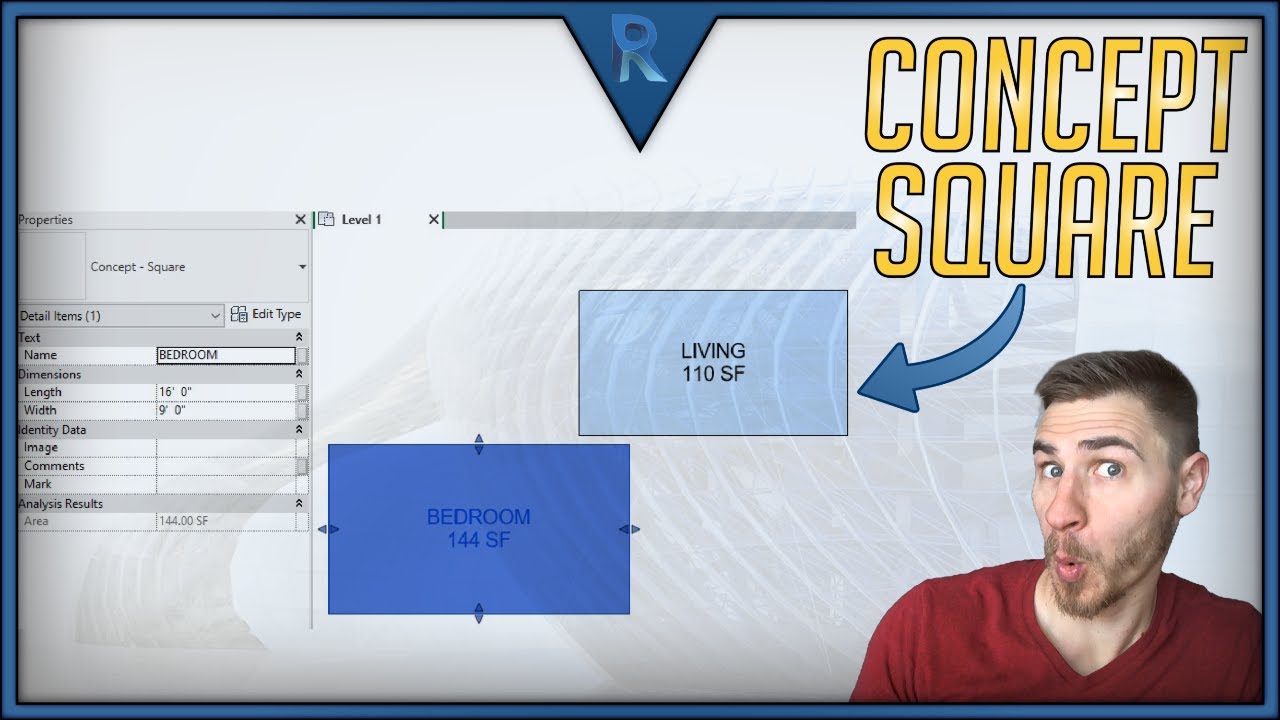 How to Create a Concept Square | Revit - YouTube