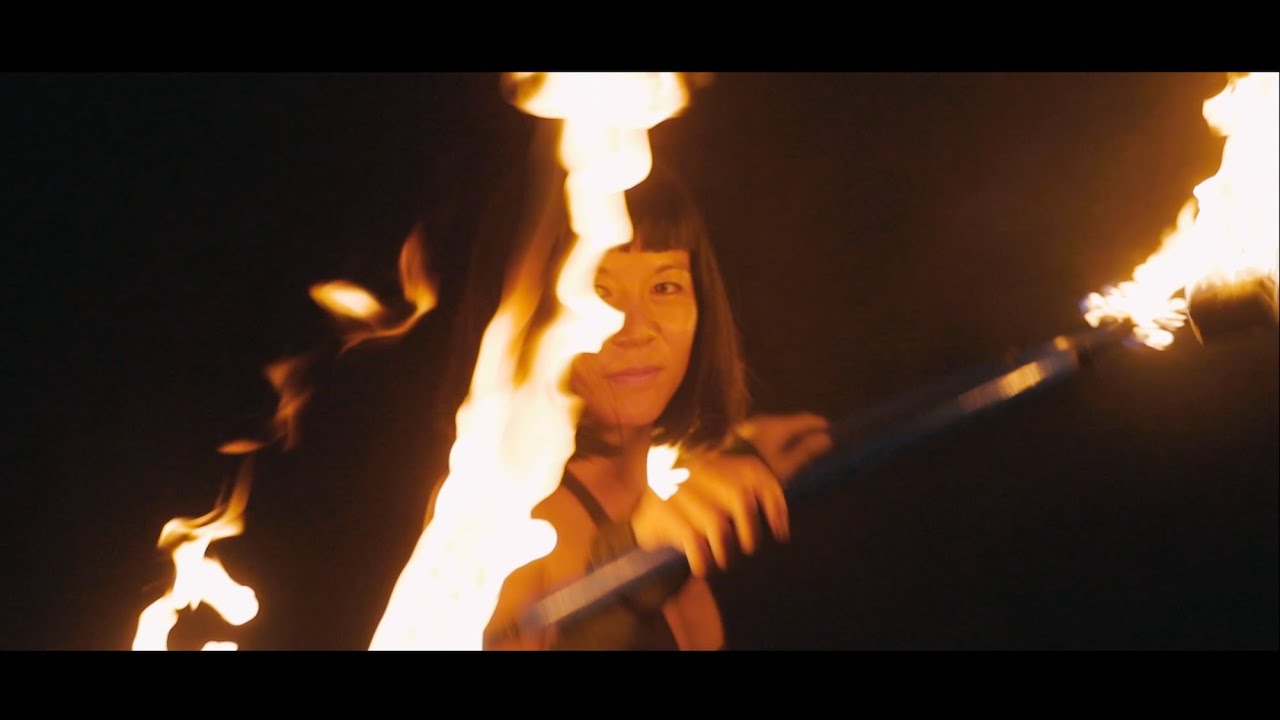 Fire Hula Hoop Dance in Bali, Indonesia - YouTube