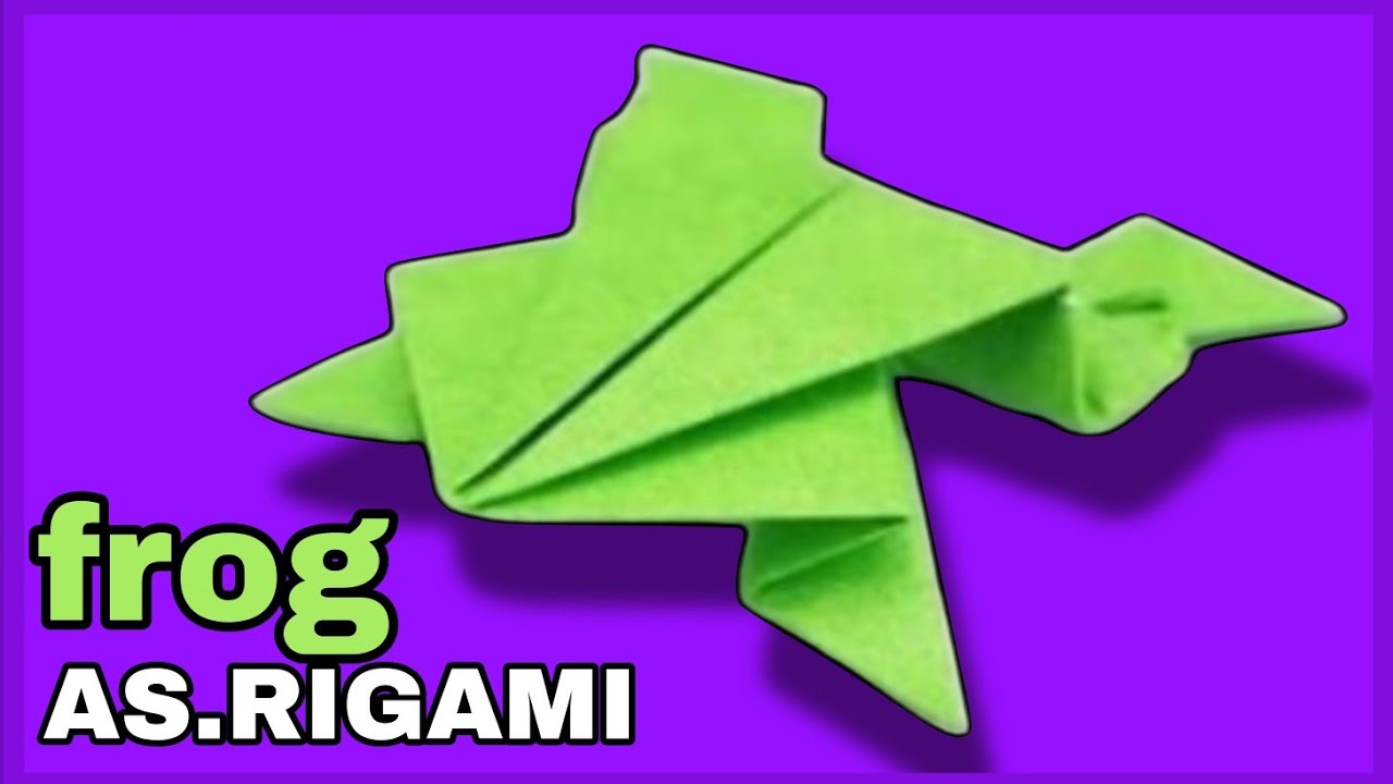 Teaching how to make a simple origami frog craft: AS.RIGAMI👍🔔 ️ - YouTube