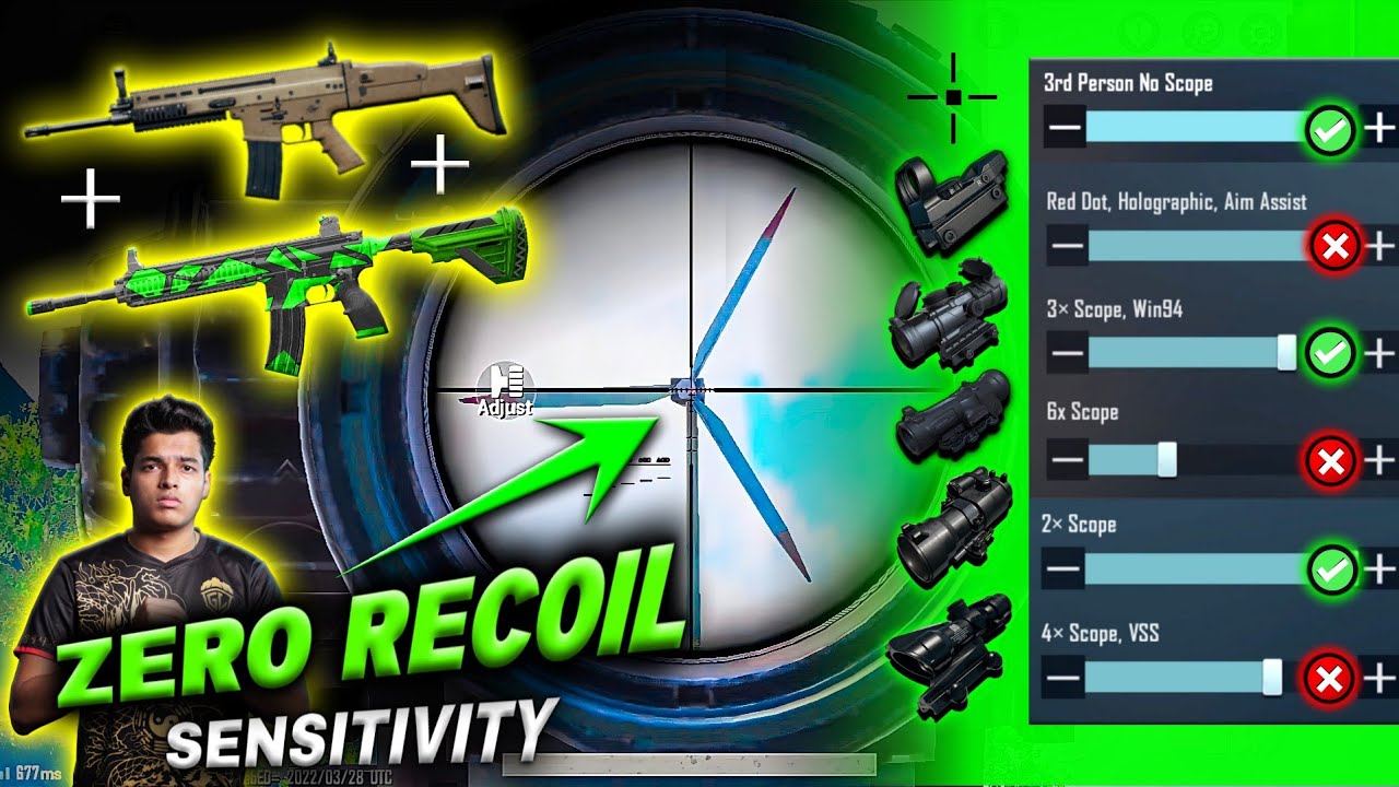 BGMI Scope Setting 2x 3x 4x 6x 8x | M416 and Scar-L Sensitivity Setting ...