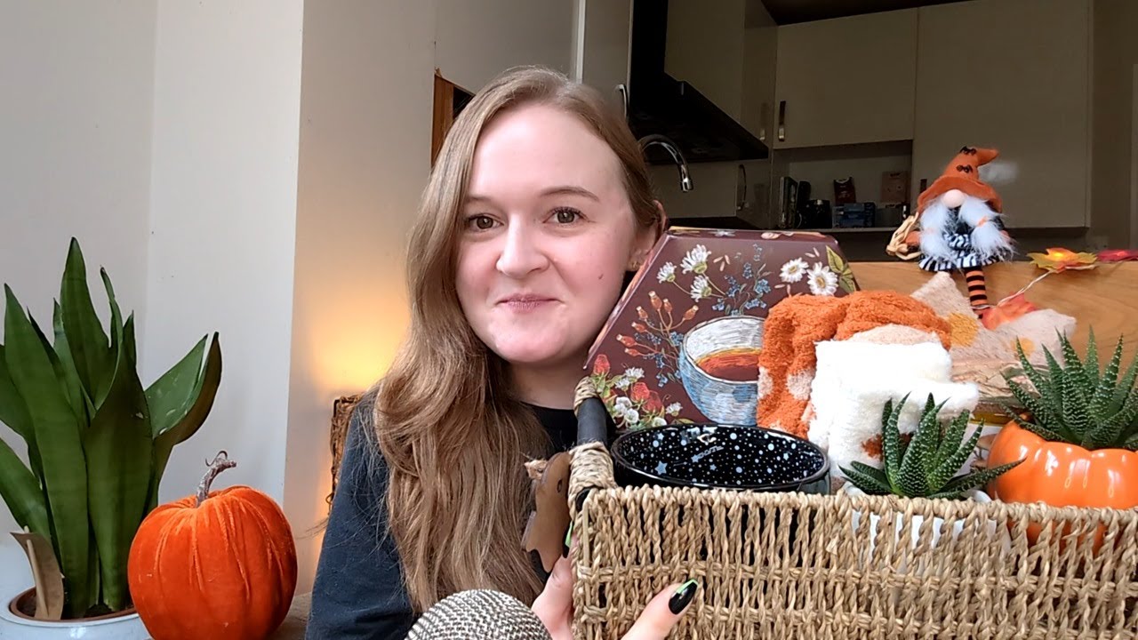 ASMR Boo Baskets 🍂👻 Fall Haul with Tingly Tapping - YouTube
