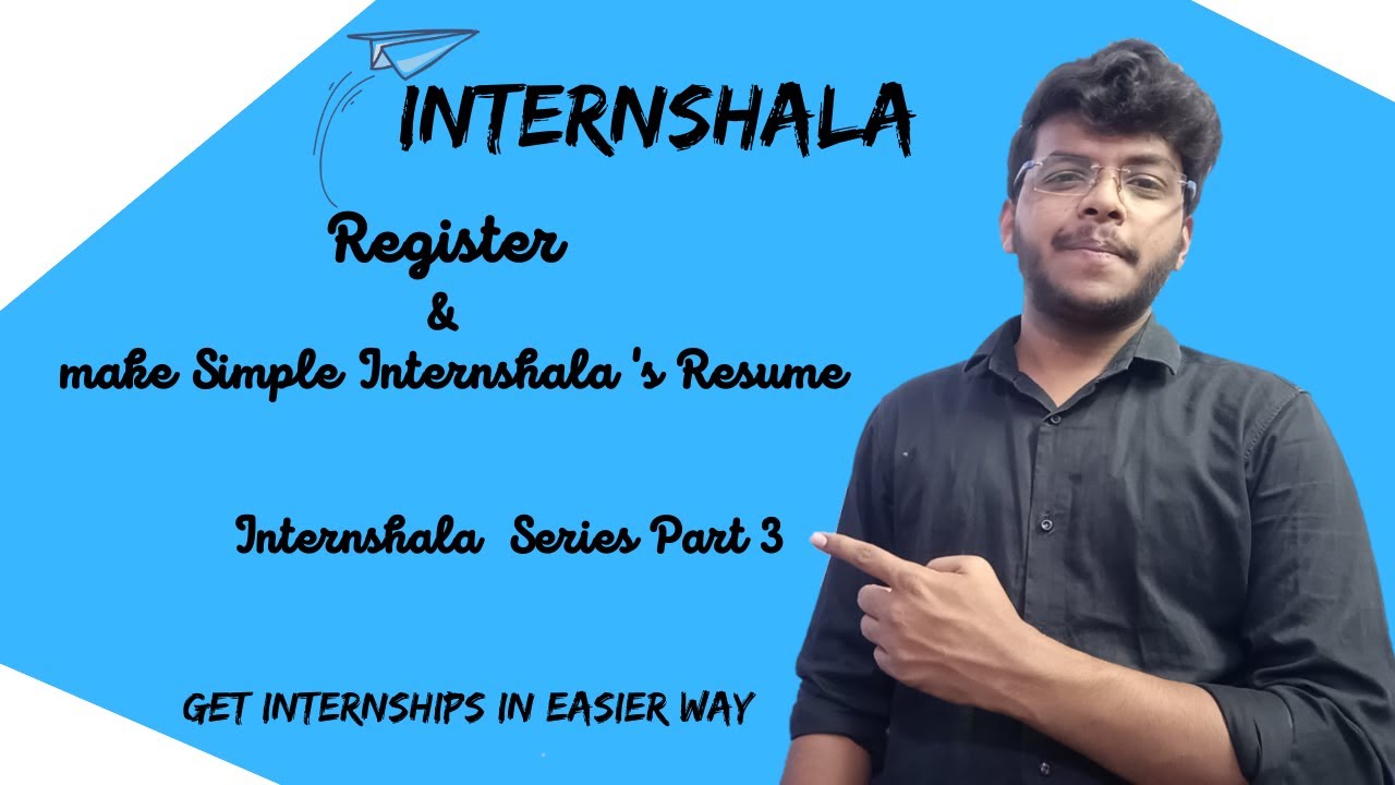 Internshala Register and make simple internshala 's Resume😀 ...