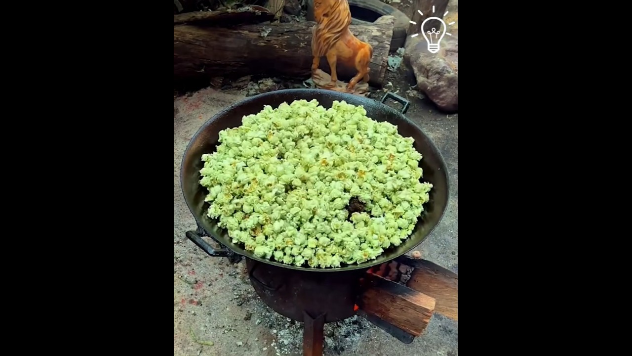 Let's deep fry fruits & veggies and mix them with popcorn🤤🍿 - YouTube