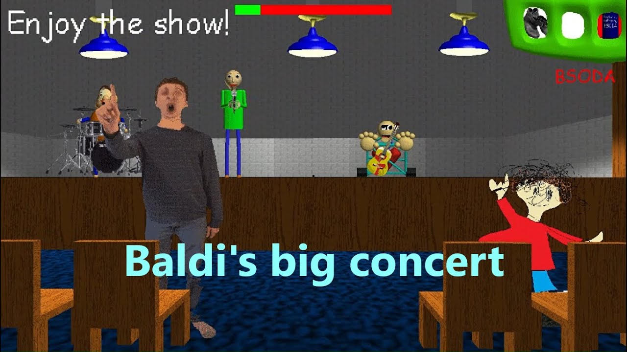 Baldi's big concert (baldi's basics mod) - YouTube