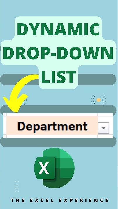 Create Dynamic Drop Down List In Excel Trending Dropdownlist Shorts Theexcelexperience