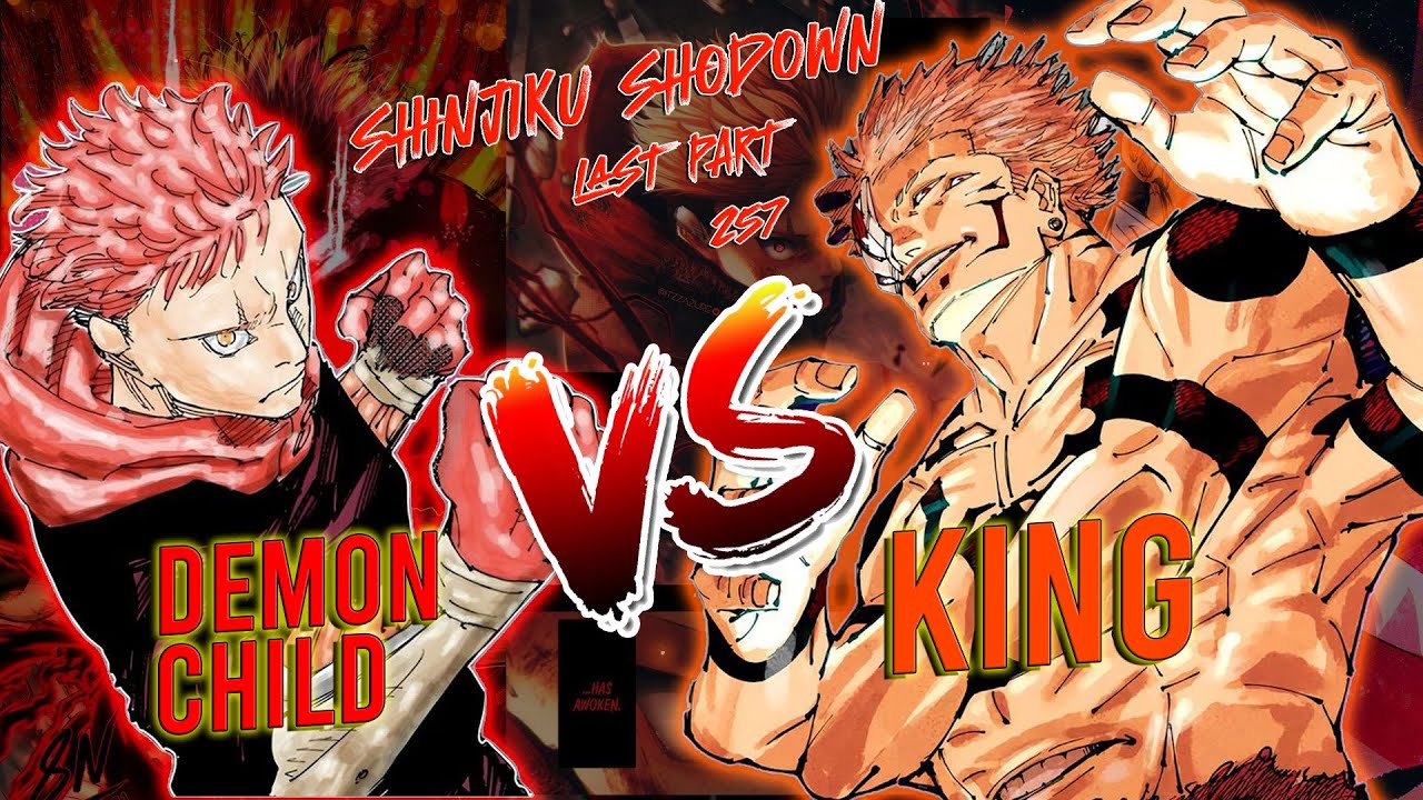 jujutsu kaisen manga shjuku showdown arc last part 249-257 | yuji vs ...