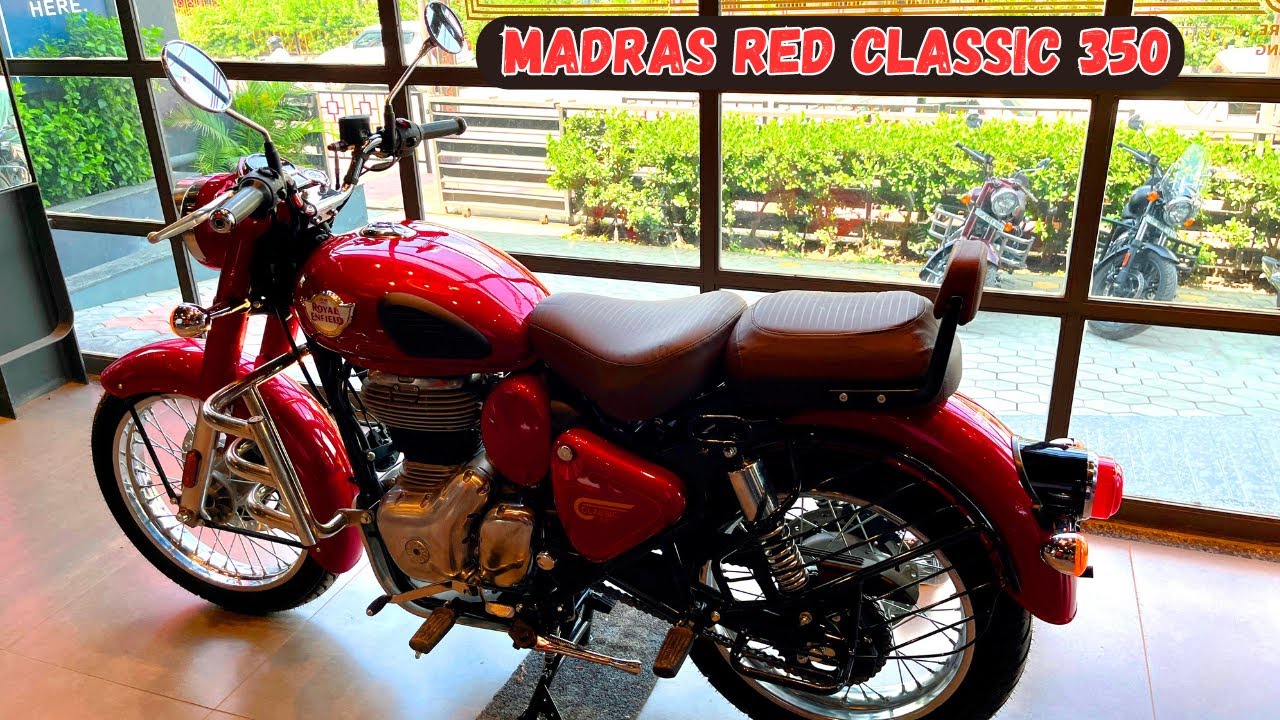 New 2024 Classic 350 Madras Red Color Detailed Review 🔥 - YouTube