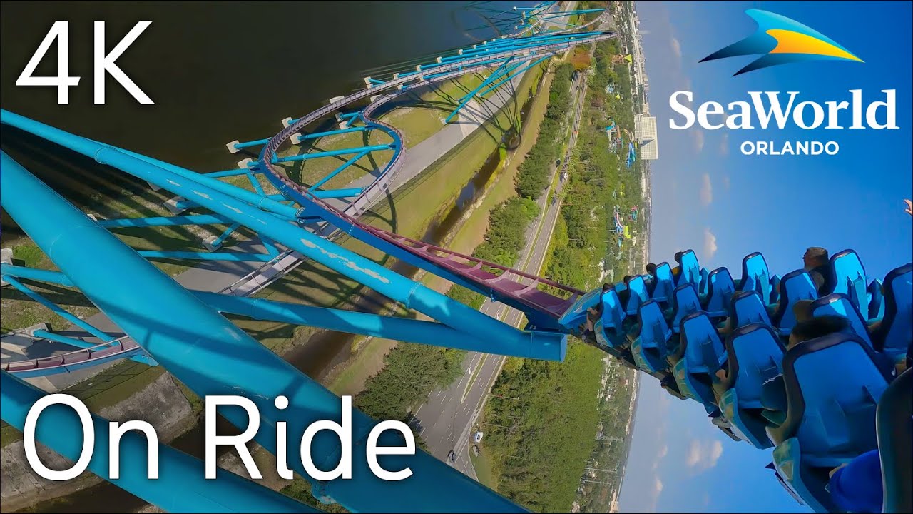 [4K-60fps] Mako 🎢 Front Row POV 2022 - SeaWorld Orlando Resort - YouTube