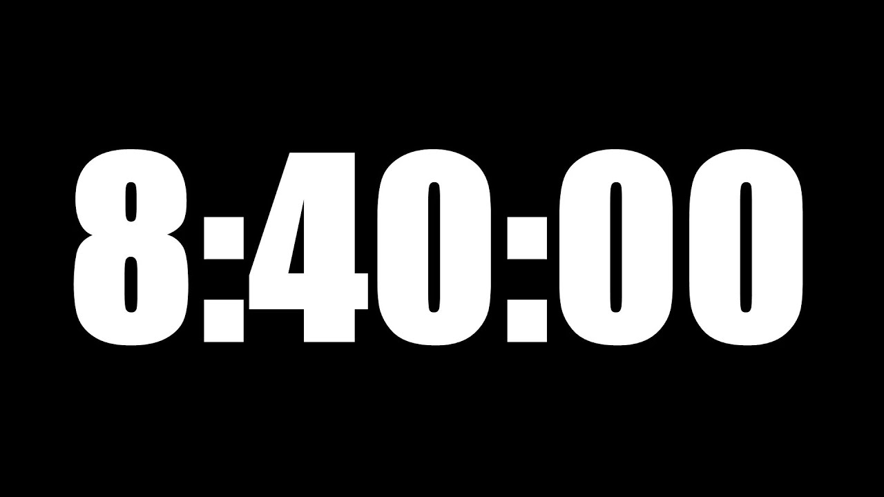 8 HOUR 40 MINUTE TIMER • 520 MINUTE COUNTDOWN TIMER ⏰ LOUD ALARM ⏰ ...
