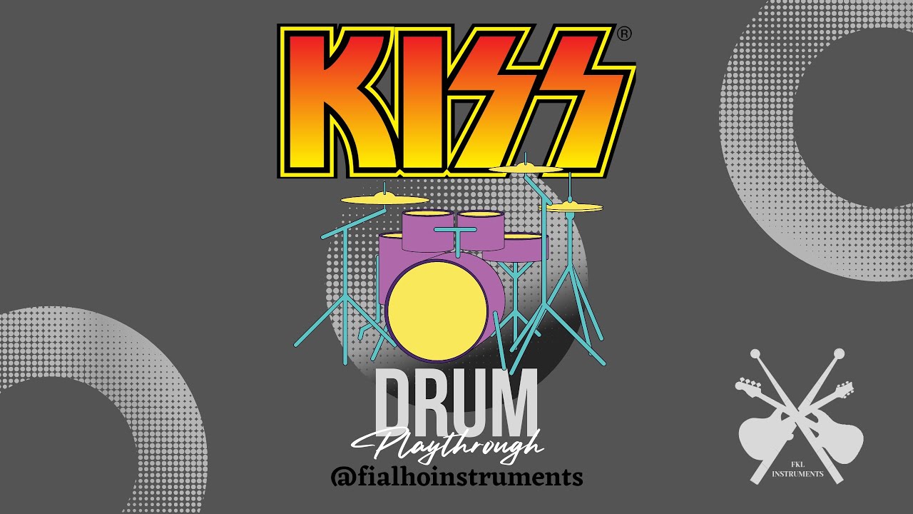 KISS - Rock And Roll All Night | Drum Playthrough - YouTube