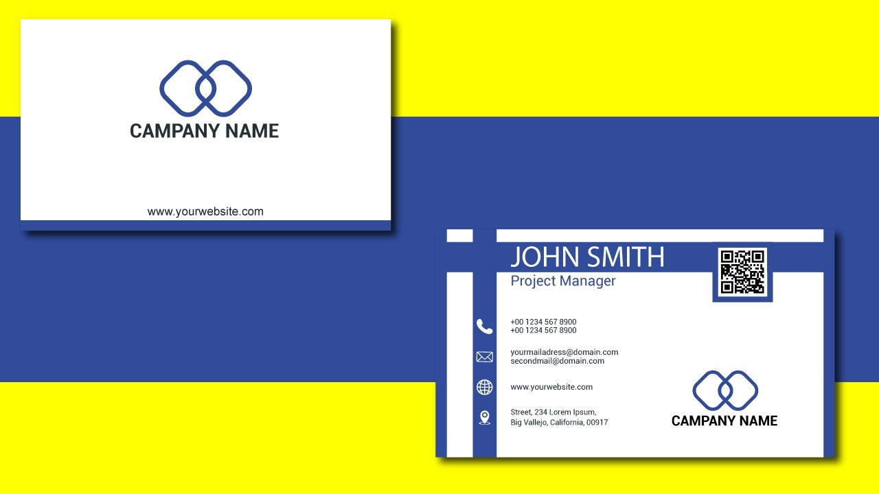 Business Card Design With QR Code In Illustrator About Design YouTube Business Card Design With QR Code In Illustrator About Design YouTube
