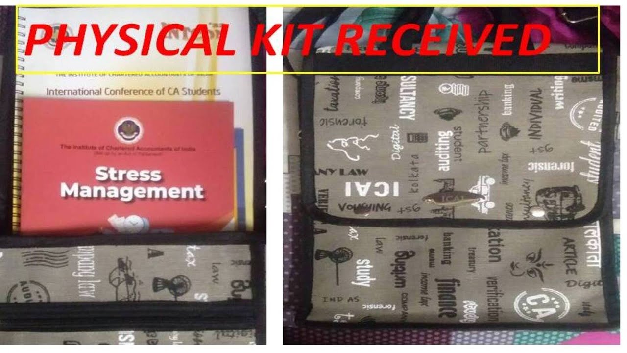 PHYSICAL KIT OF INTERNATIONAL CONFERENCE IN KOLKATA OF CA STUDENTS ...