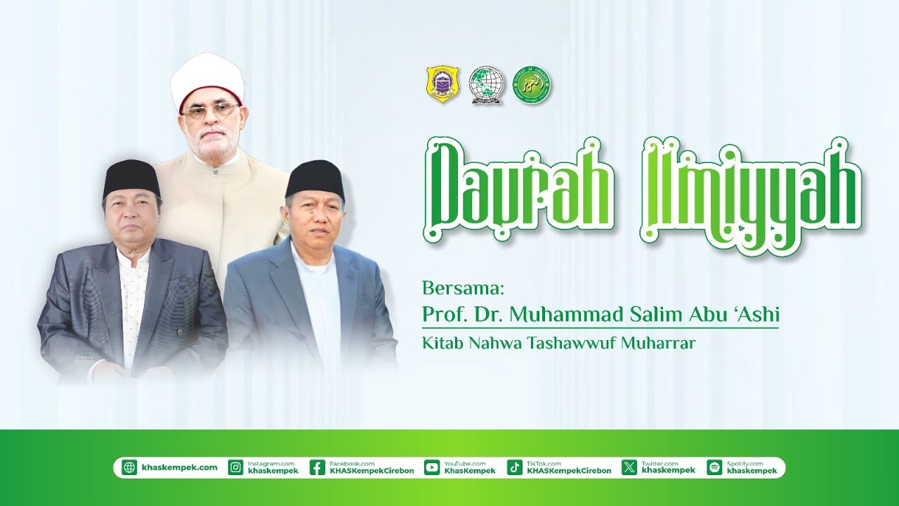🔴[LIVE] Daurah Ilmiyah Kitab Nahwa Tashawwuf Muharrar | Bersama : Prof ...