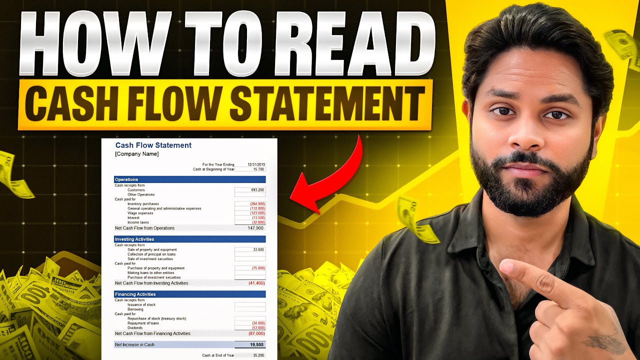 How to Read a Company Cash Flow Statement - YouTube