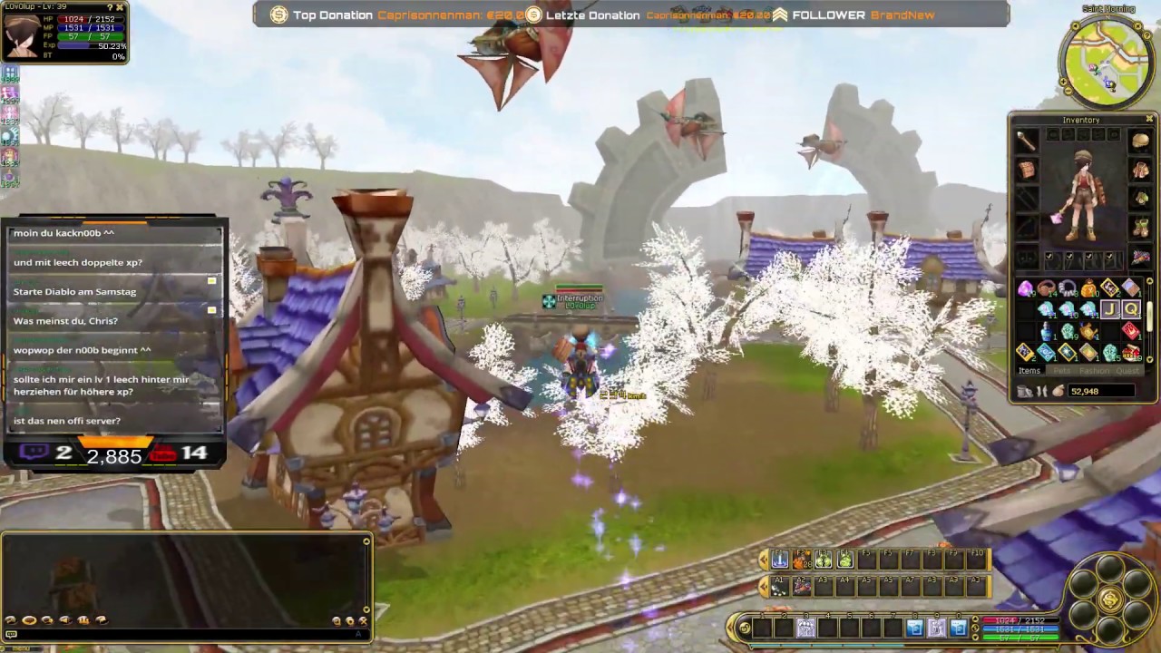 Playpark Flyff: Asmodan Tag 2 Road to Lvl 60 mit Full Donate? - YouTube