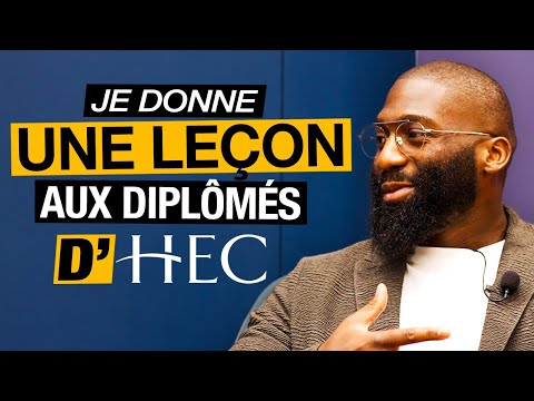 Je donne une leçon aux diplômés d'HEC