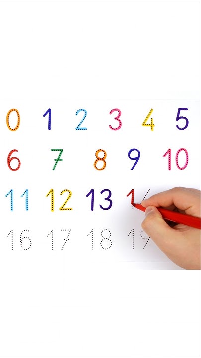 Learn English Numbers 0-20 by Writing | Counting Numbers 0-20 ...
