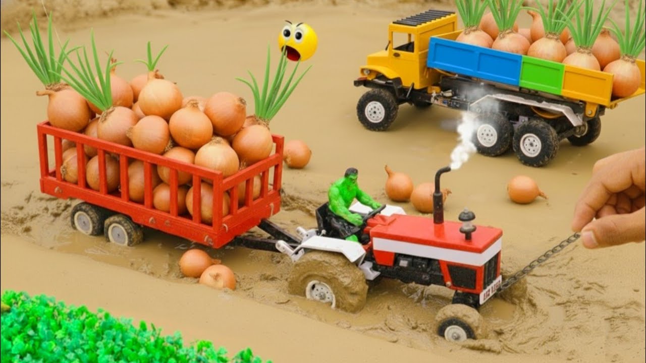 DIY Mini Tractor Plough Machine | Creative Farming Science Project ...