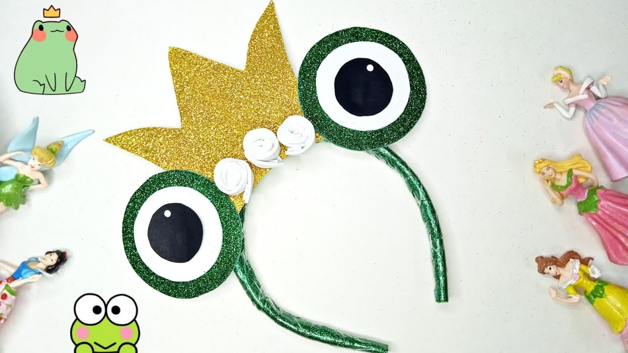 DIY Cute Frog Hairband @starkidsartcraft8261 - YouTube