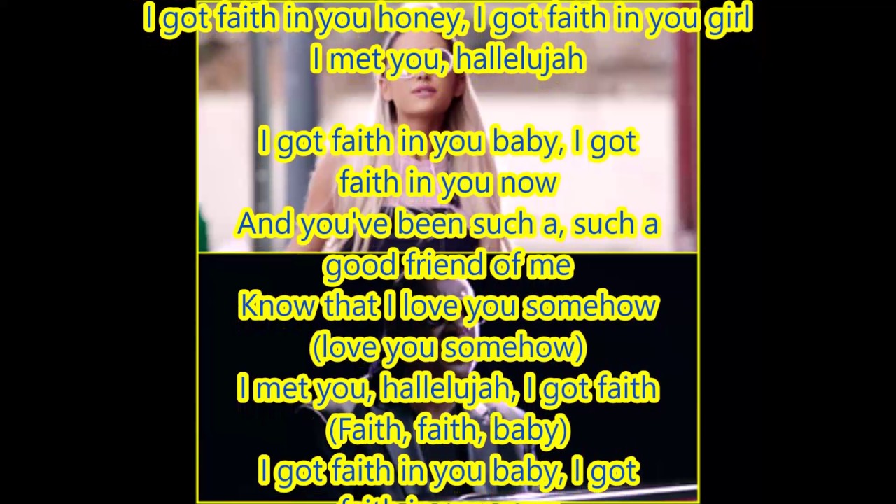 Stevie Wonder - Faith (ft. Ariana Grande) - Lyrics - YouTube