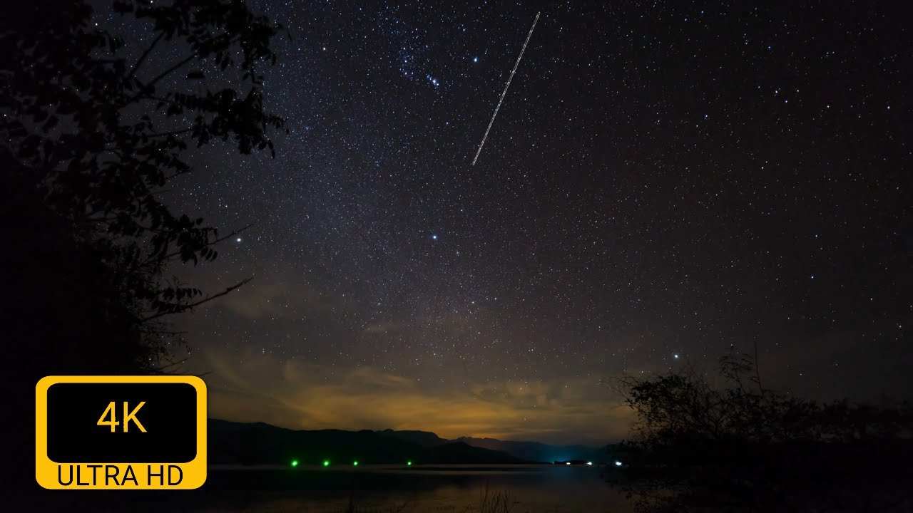Black Night Sky With Stars - NO COPYRIGHT VIDEO - YouTube
