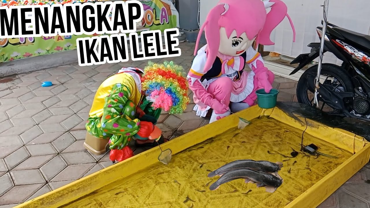 DRAMA BADUT🤡 LOMBA MENANGKAP IKAN LELE 🤣#badut #badutlucu #bali #viral ...