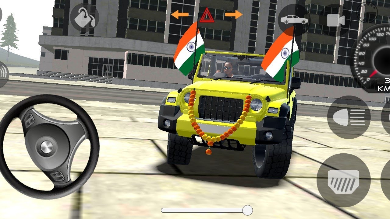 Dollar (Song) Modified Mahindra yellow 💛 Thar || Indian Cars Simulator ...