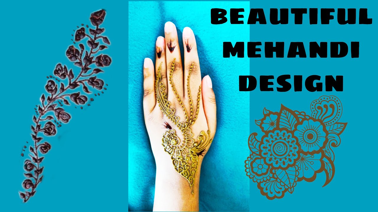 TRY THIS BEAUTIFUL MEHANDI/ SIMPLE MEHANDI DESIGN - YouTube