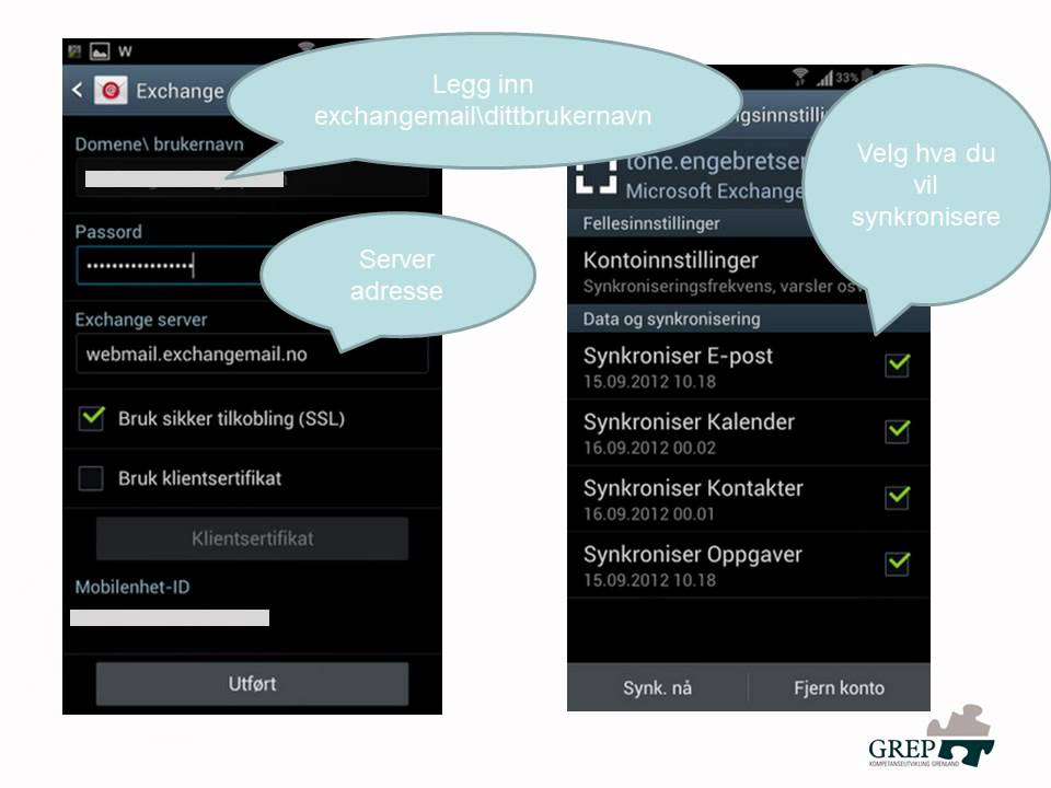 Epost oppsett android - YouTube