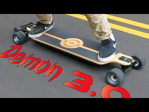 How to Build an Electric Skateboard *THE DEMON 3.0* (38 MPH, 35 mile range)