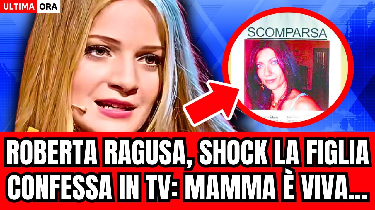 🔴 ROBERTA RAGUSA: " LA FIGLIA ALESSIA CONFESSA CHE..." IL TRAGICO ANNUNCIO IN DIRETTA TV POCO FA ...
