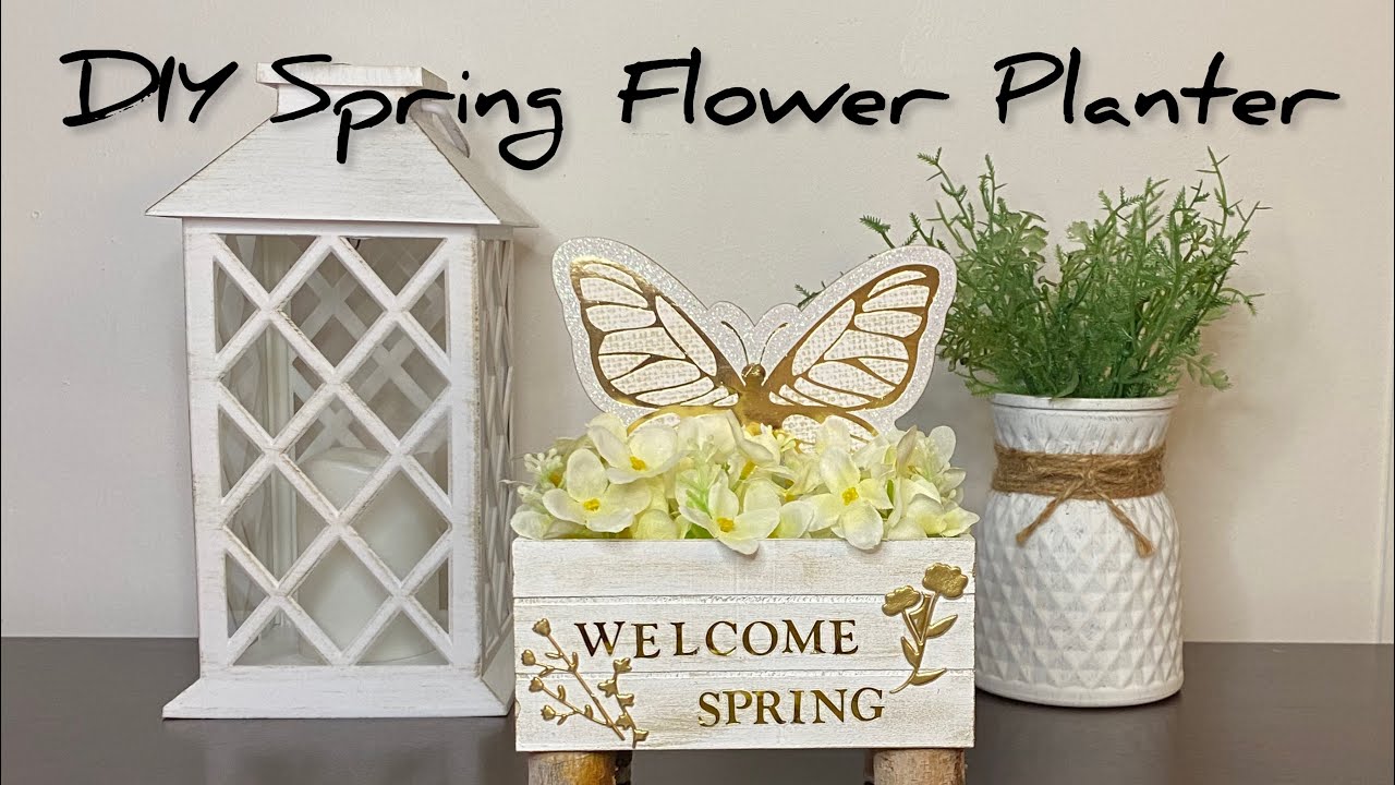 DIY Spring Flower Planter #artsandcrafts #diys #youtubevideos - YouTube