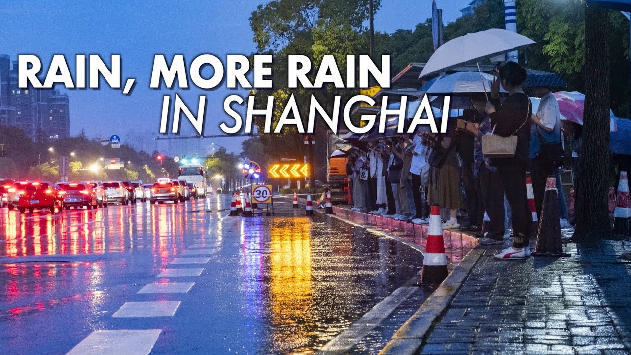 Shanghai sees heaviest rainfall in this year's rainy season - YouTube