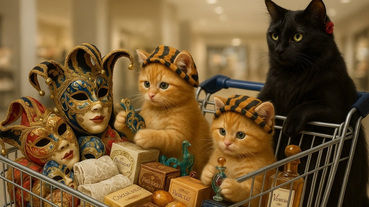 Mama Cat Takes the Orange Kittens to Venice — Then the Kittens Take on ...