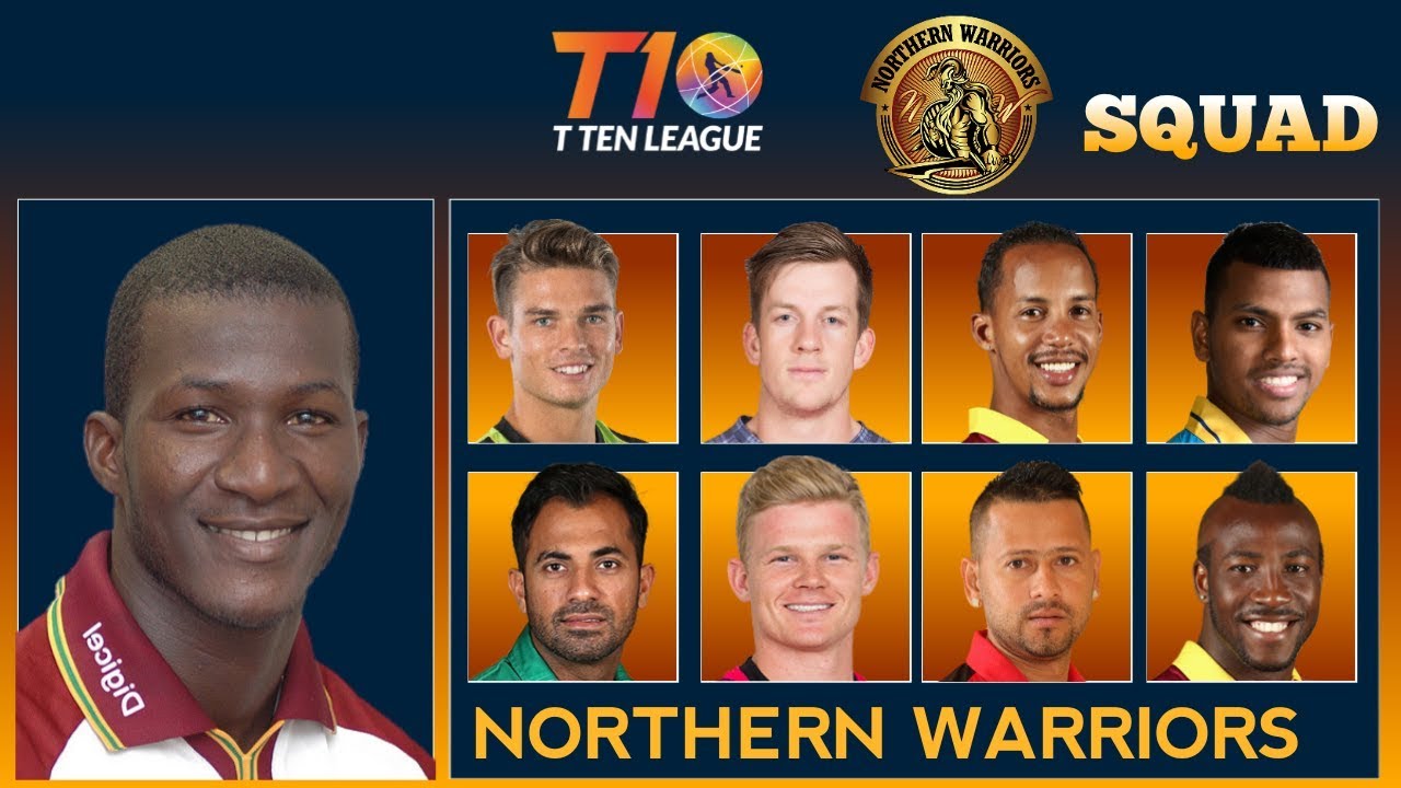Northern Warriors T10 Full Squad | T10 League 2019 | T10 Cricket Squad ...