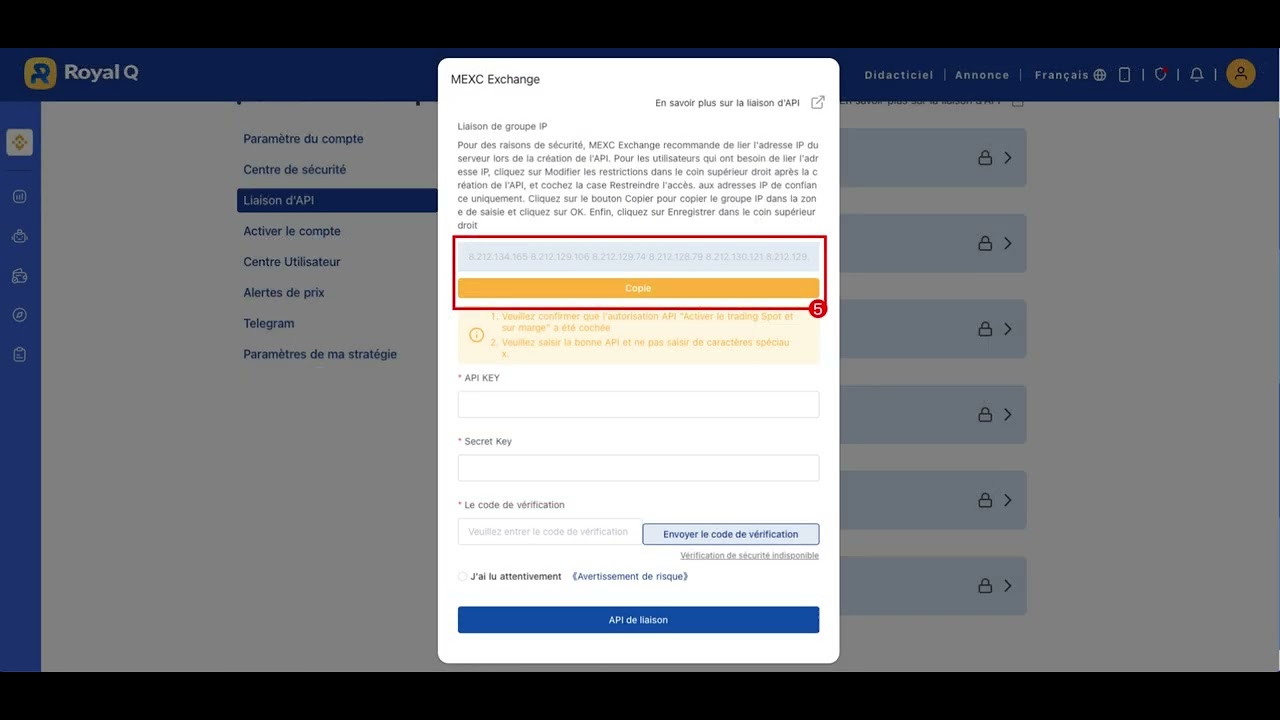 Tutoriel de liaison de l'API MEXC - YouTube