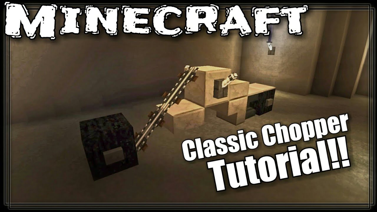 Minecraft: "Chopper" Motorcycle Tutorial!! - YouTube