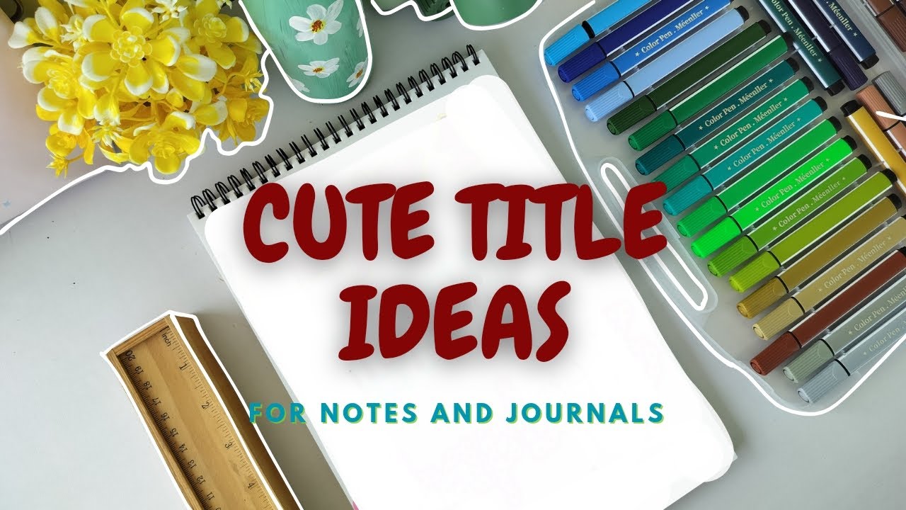 Title/Header Ideas for school projects, notes and journals 🌷 | That ...