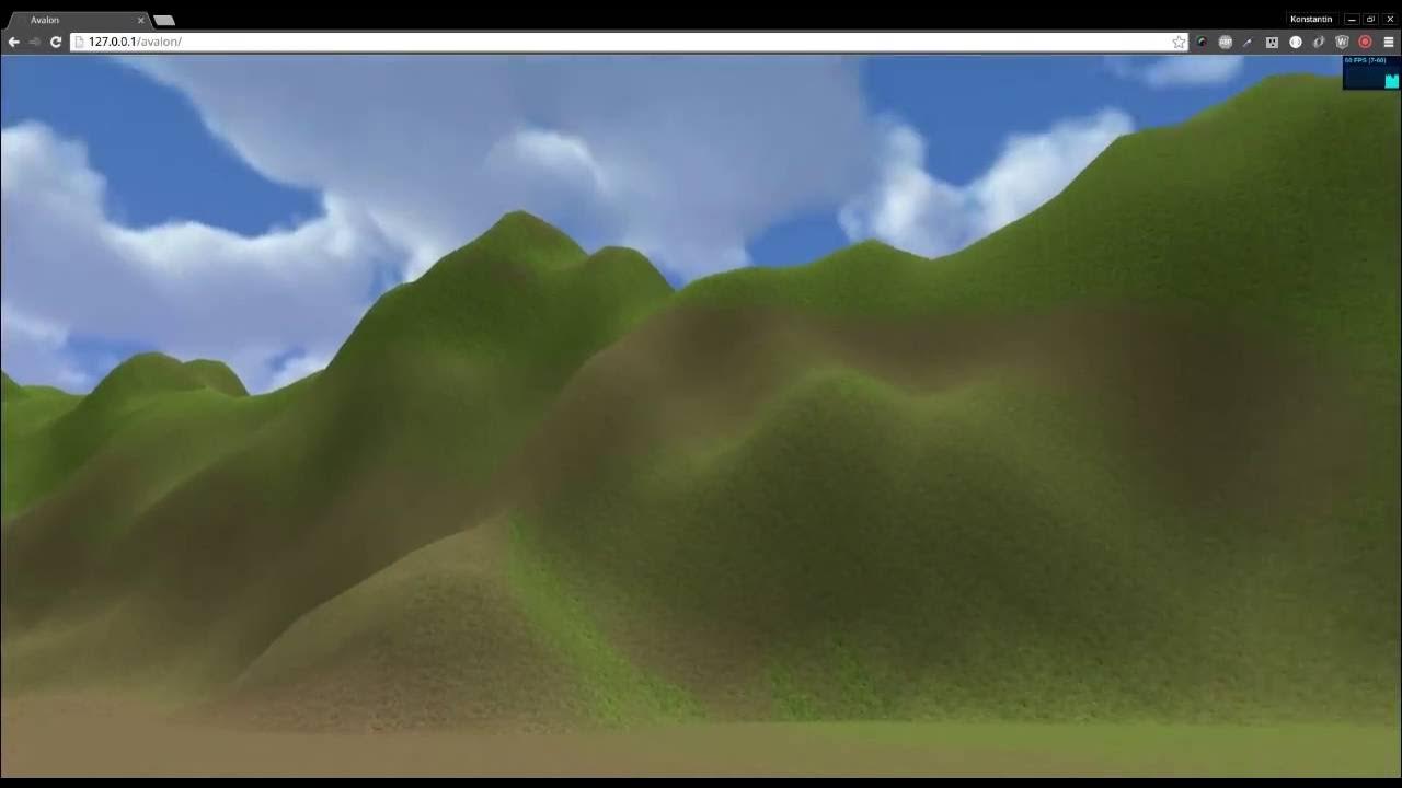 Terrain with texture splatting. THREE.JS - YouTube